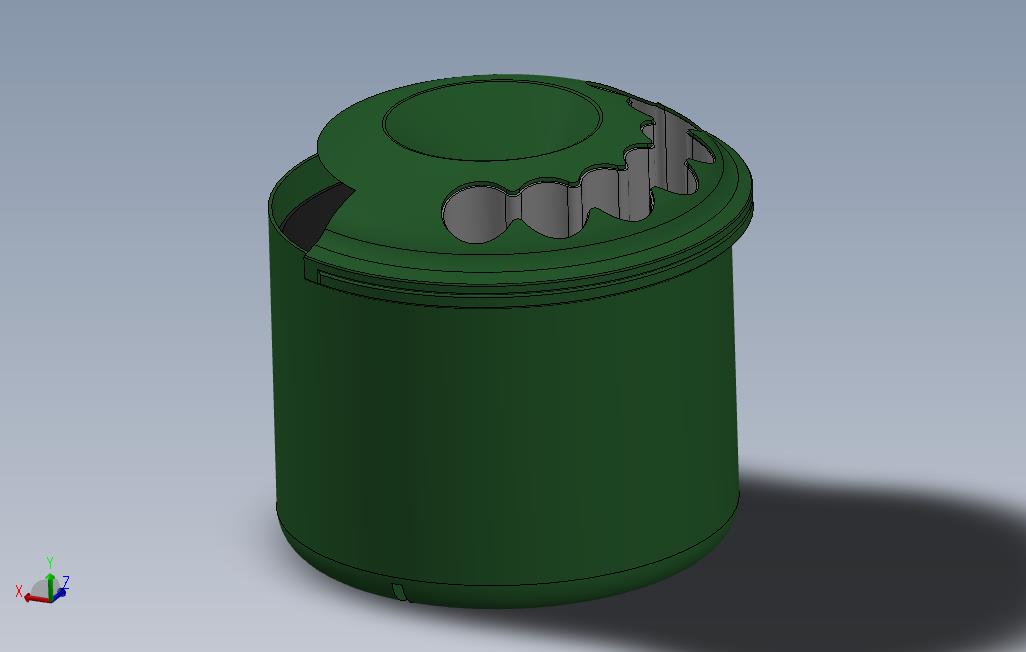 垃圾桶solidworks 模型图纸下载 懒石网