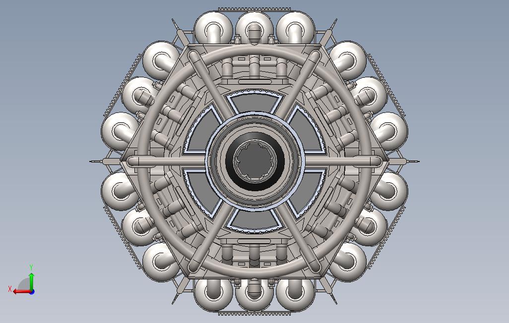 科幻星舰推进系统solidworks 2016模型图纸下载 懒石网