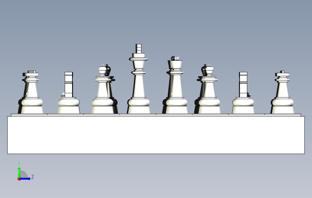国际象棋parasolid模型图纸下载 懒石网