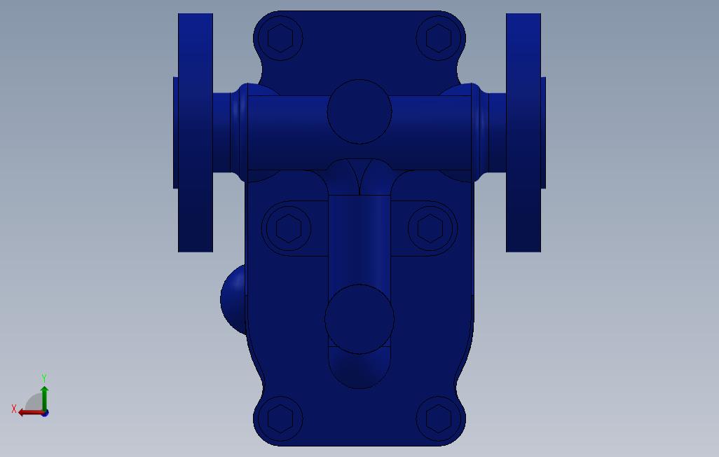 法兰连接的浮球疏水阀solidworks 2015模型图纸下载 懒石网