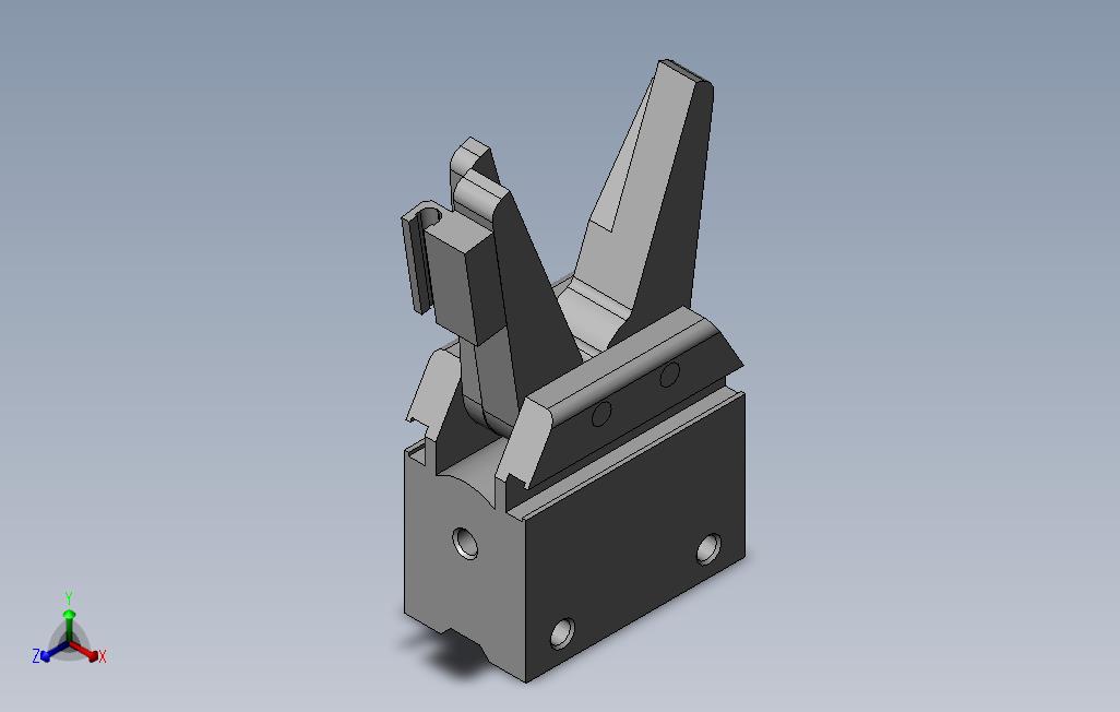 角向自定心气动夹持器solidworks 2009模型图纸下载 懒石网