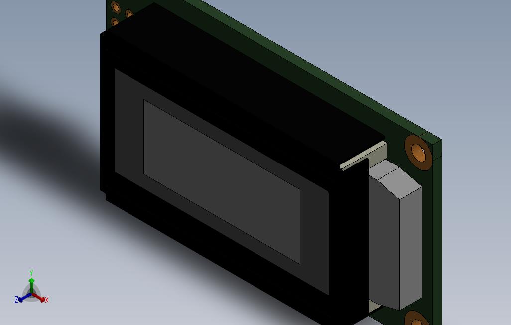 LED显示器_SOLIDWORKS 2015_模型图纸下载 – 懒石网