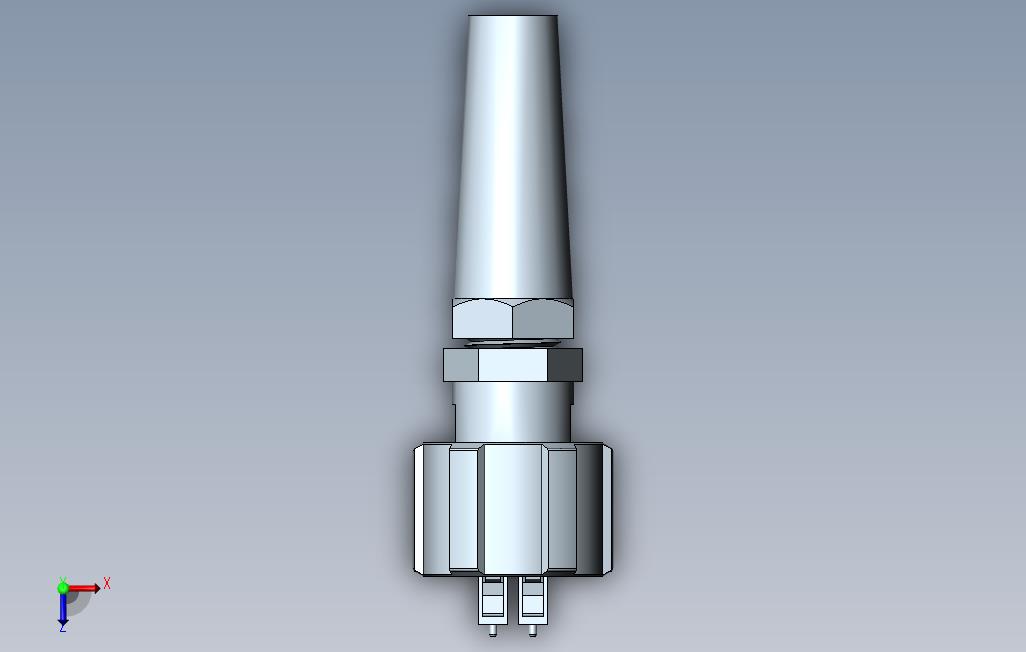 光纤接头solidworks 2009模型图纸下载 懒石网