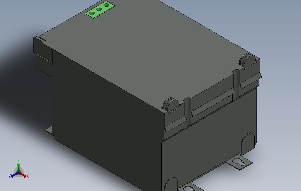 UPS电池组_SOLIDWORKS 2015_模型图纸下载 – 懒石网