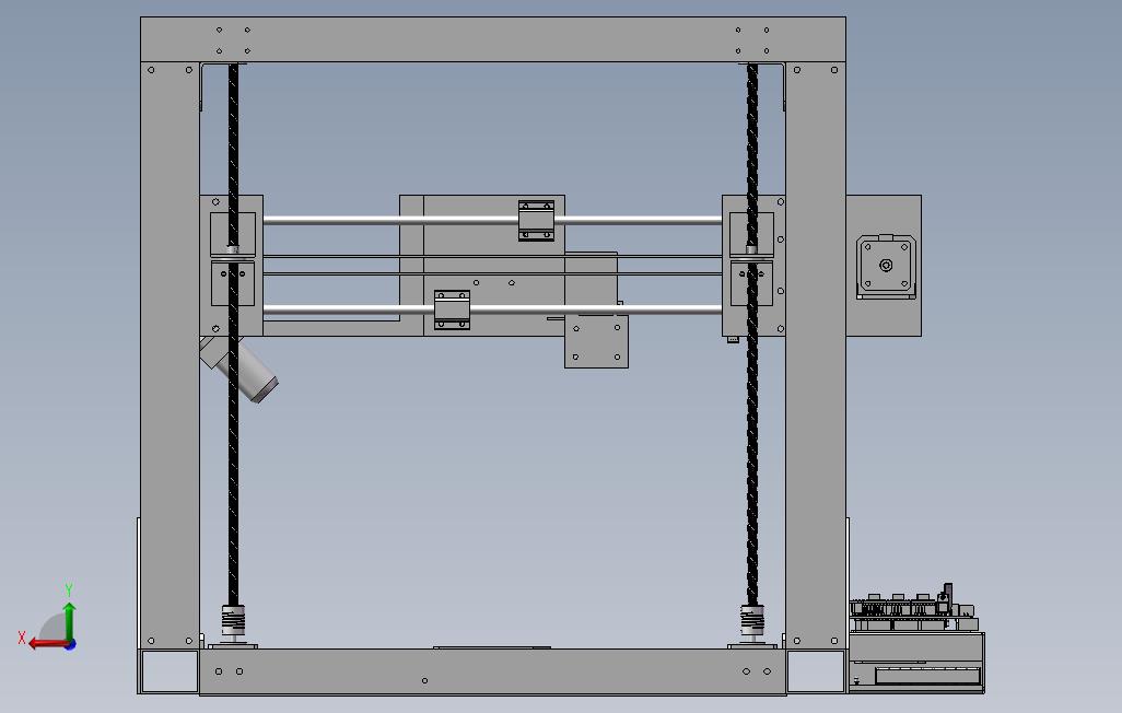 激光感应切割机设计模型solidworks 2010模型图纸下载 懒石网