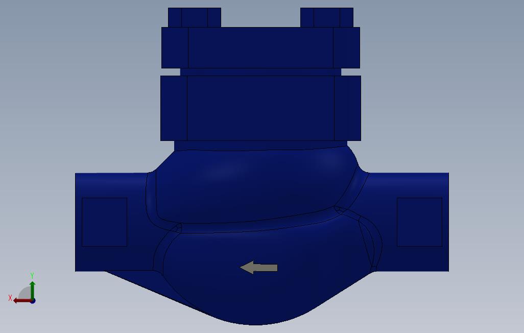 提升止回阀solidworks 2009模型图纸下载 懒石网