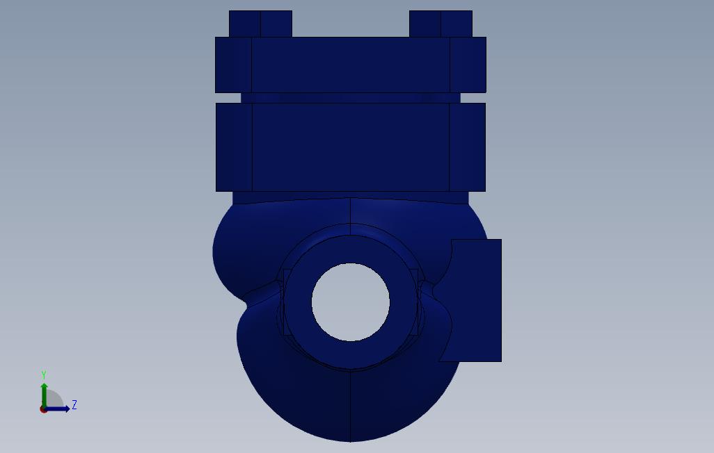 提升止回阀solidworks 2009模型图纸下载 懒石网