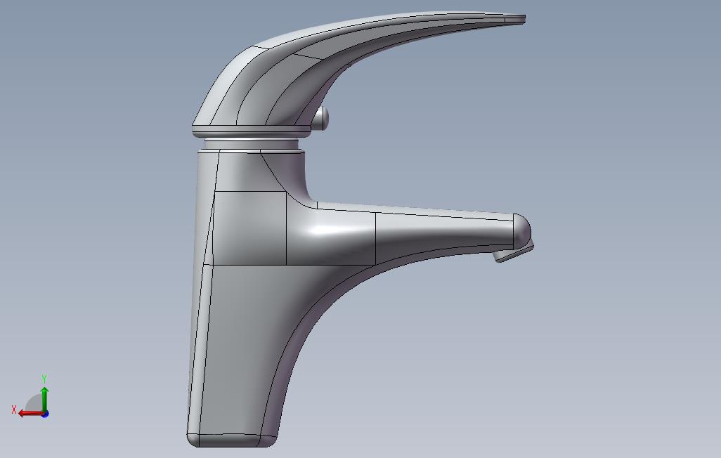 水龙头solidworks 2014模型图纸下载 懒石网