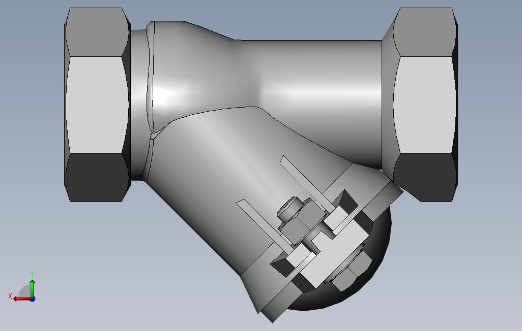 球型止回阀solidworks 2009模型图纸下载 懒石网