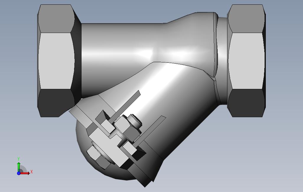 球型止回阀solidworks 2009模型图纸下载 懒石网