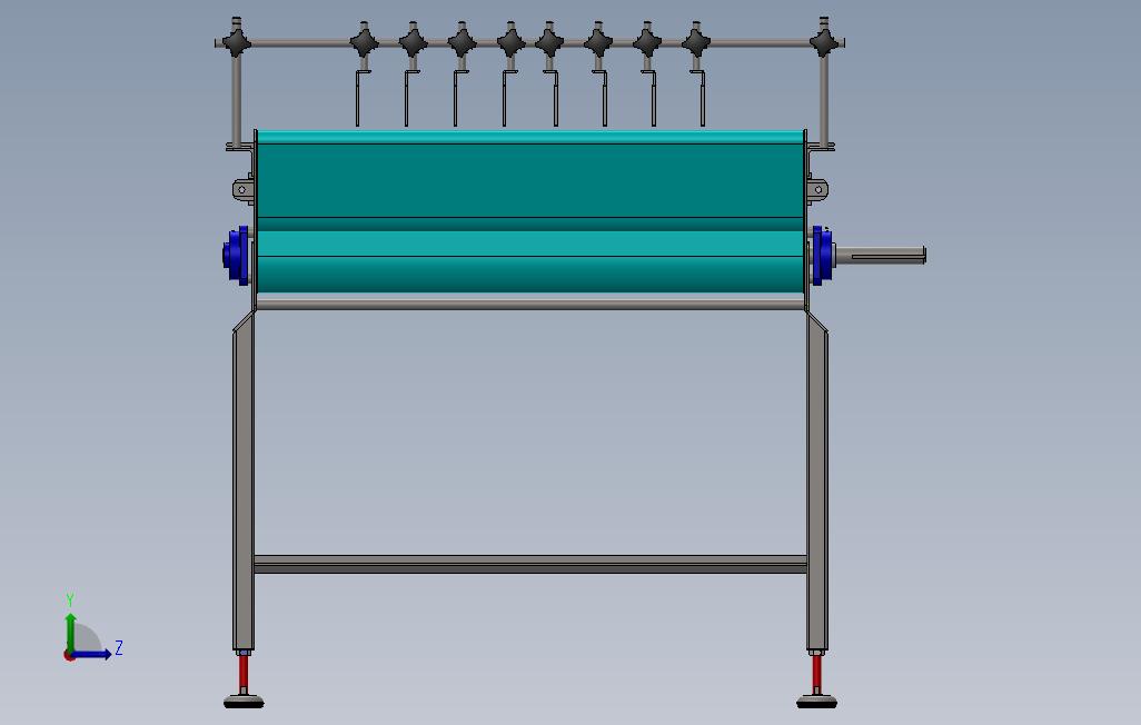 皮带输送线solidworks 2013模型图纸下载 懒石网