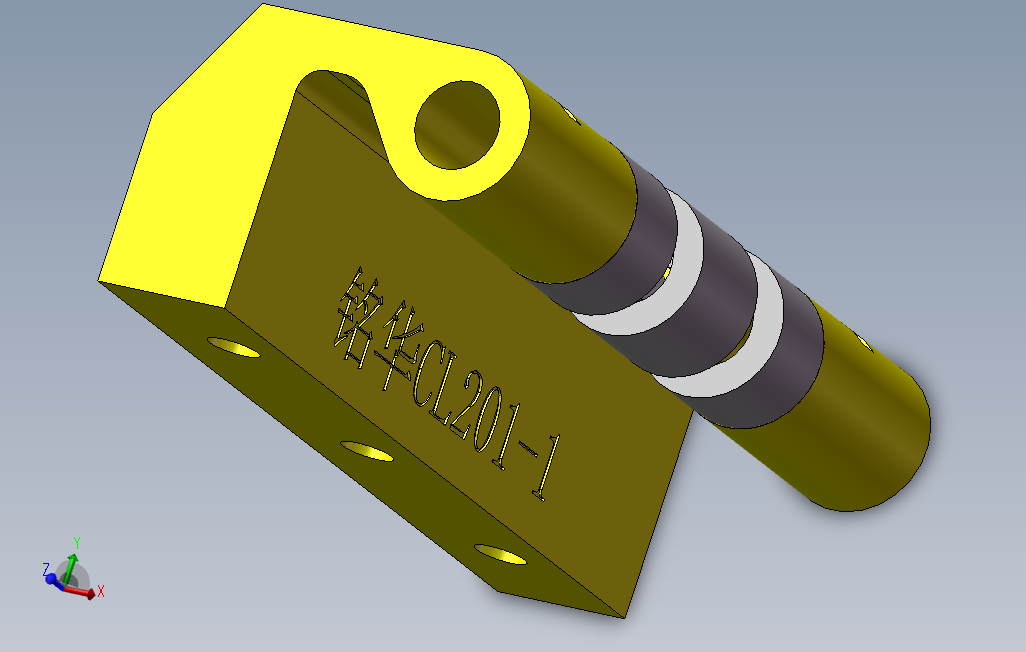CL201-1铰链_SOLIDWORKS 2017_模型图纸下载 – 懒石网