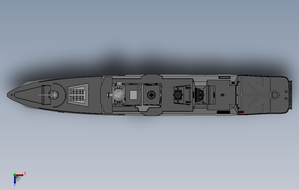 HMS龙D35驱逐舰_SOLIDWORKS 2010_模型图纸下载 – 懒石网