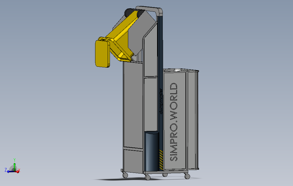 Spec型液压升降翻斗机solidworks 2017模型图纸下载 懒石网