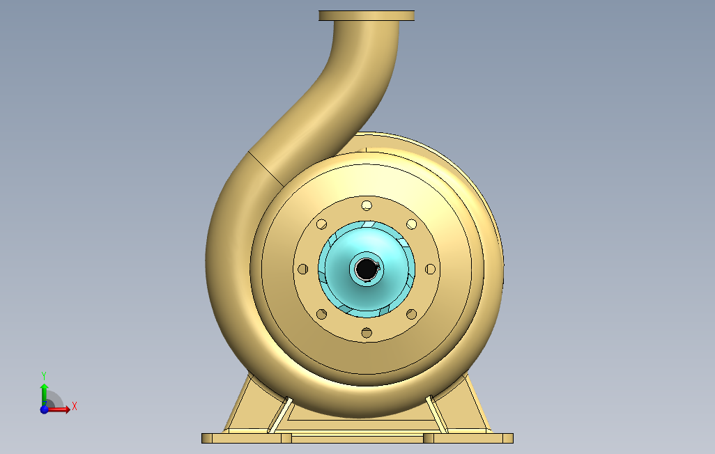 离心泵_SOLIDWORKS 2017_模型图纸下载 – 懒石网