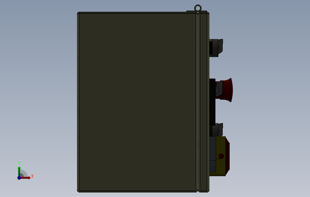 电控面板solidworks 2013模型图纸下载 懒石网