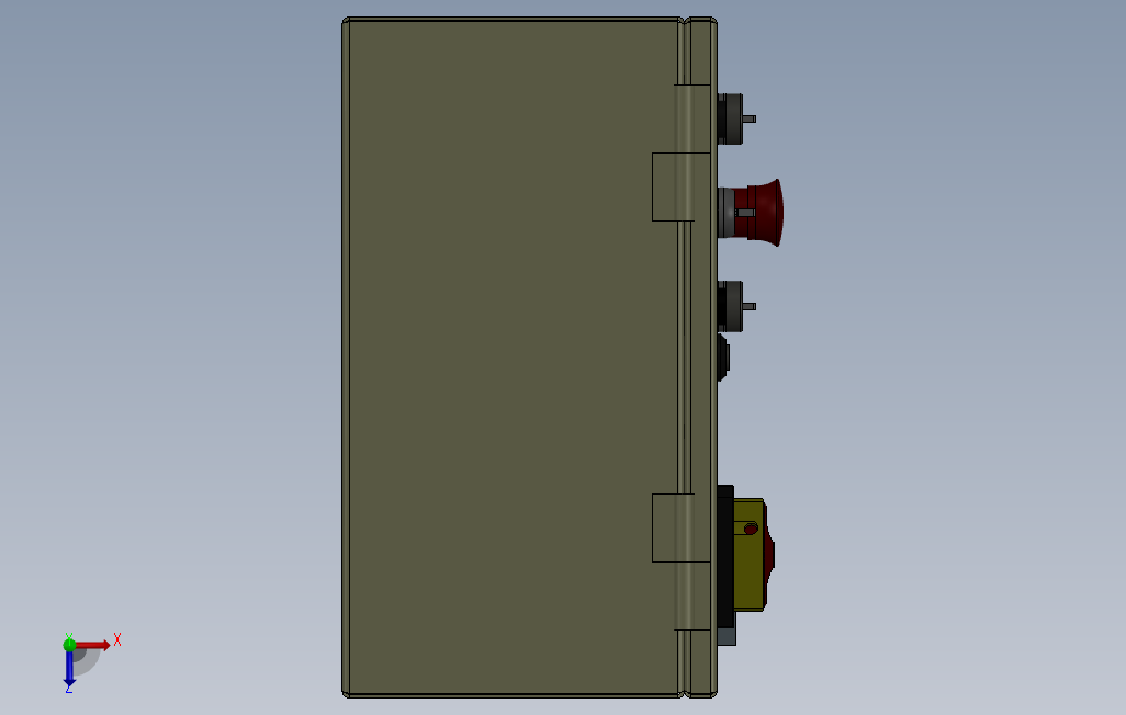 电控面板solidworks 2013模型图纸下载 懒石网
