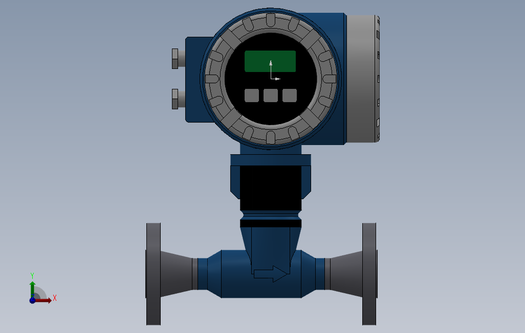 流量变送器solidworks 2013模型图纸下载 懒石网