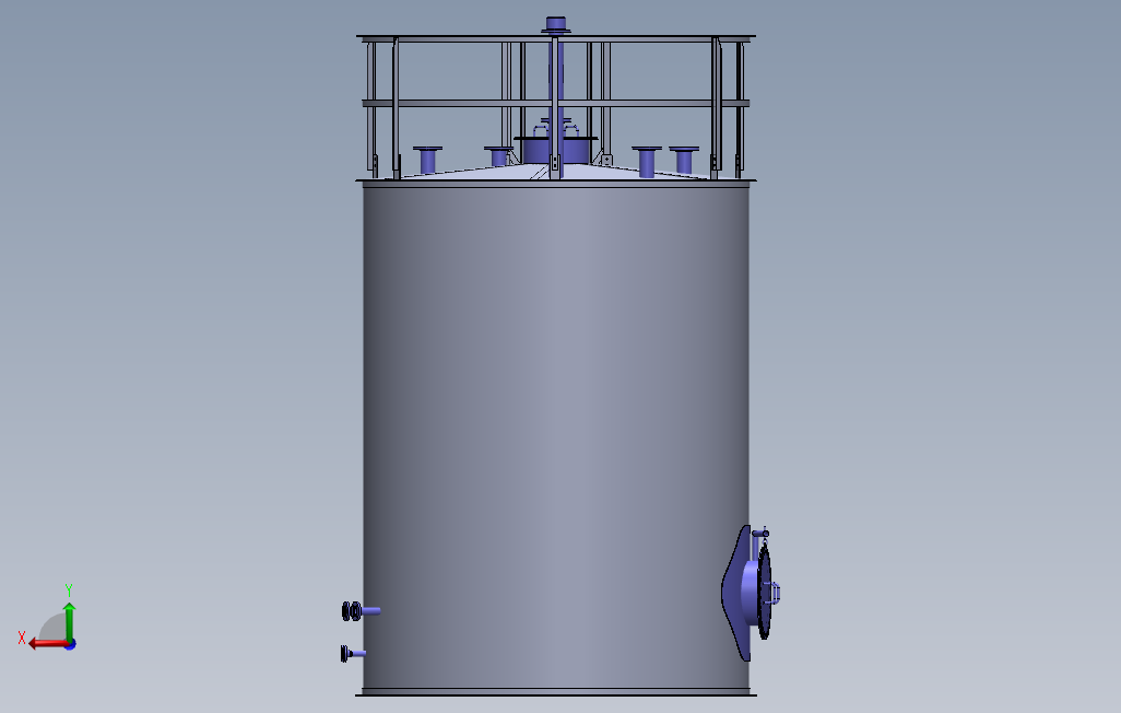 25立方米储罐solidworks 2015模型图纸下载 懒石网