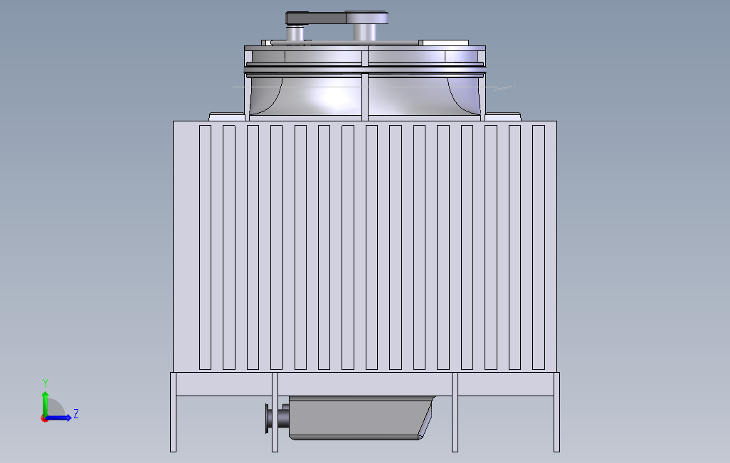 蒸发器solidworks 2018模型图纸下载 懒石网