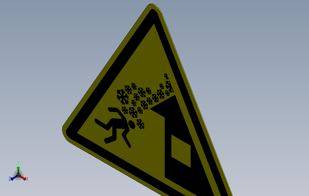 ISO7010警告标志_SOLIDWORKS 2021_模型图纸下载 – 懒石网