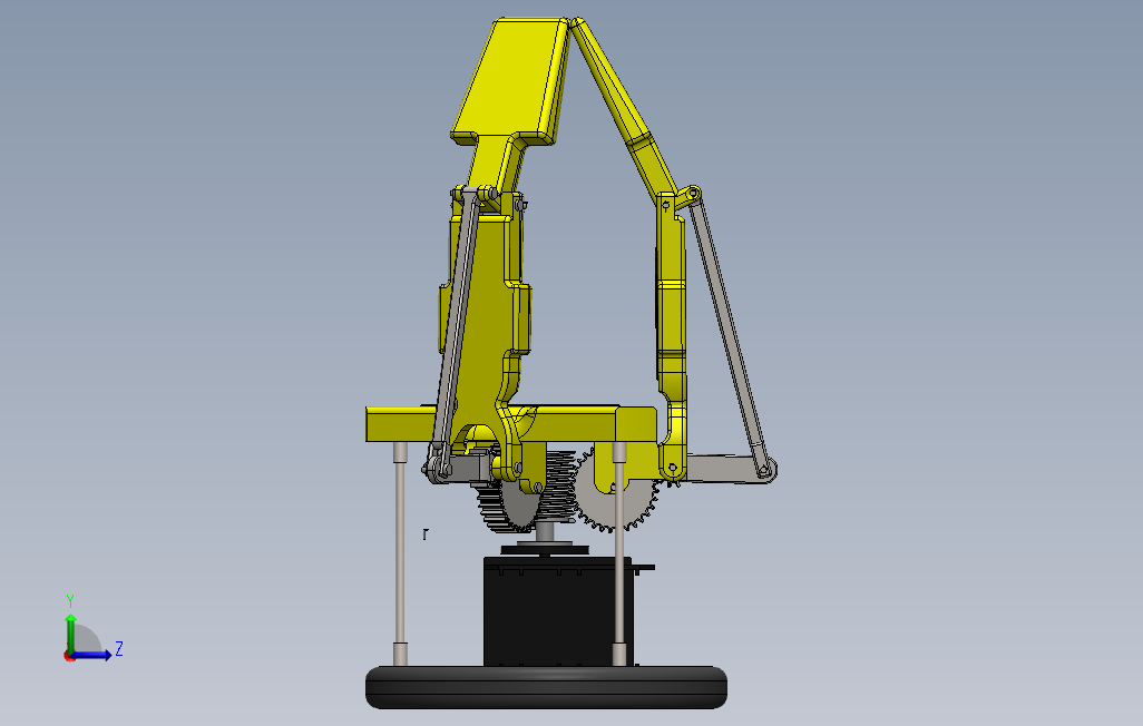 电动机械夹持器solidworks 2014模型图纸下载 懒石网