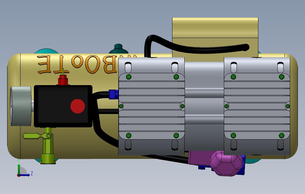 空气压缩机_SOLIDWORKS 2015_模型图纸免费下载 – 懒石网