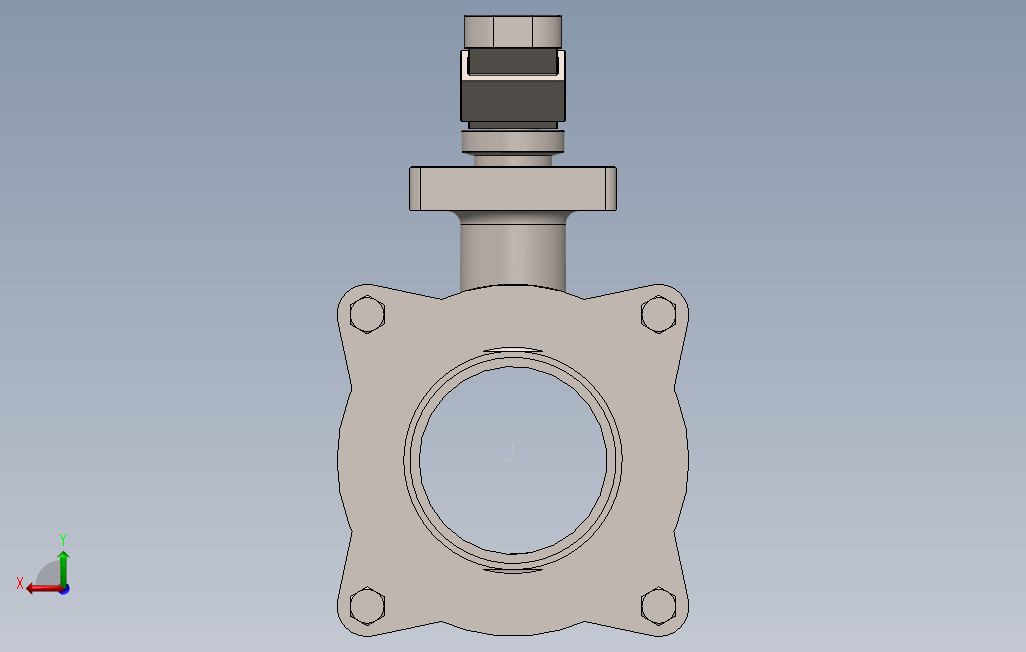 Dn65 三片式对焊手动球阀solidworks 2016模型图纸下载 懒石网