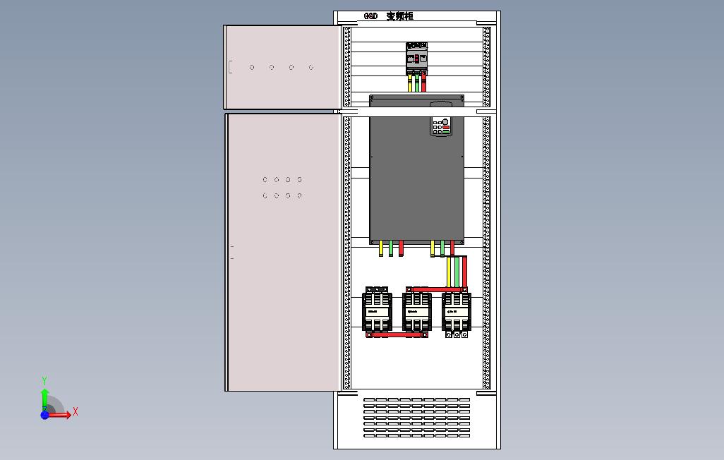 变频器星三角启动solidworks 2017模型图纸下载 懒石网