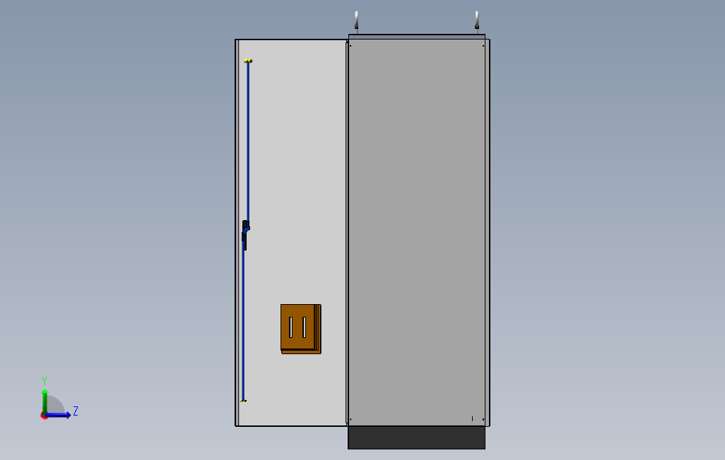仿威图双电源柜cdq1s带出线开关solidworks 2017模型图纸下载 懒石网