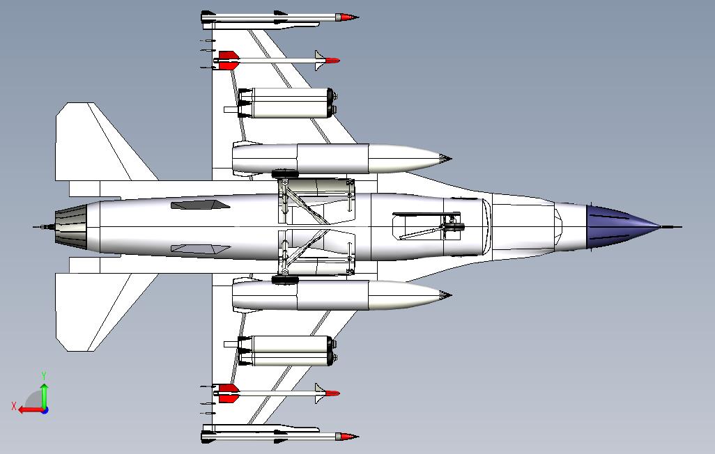 F16c战斗机catia模型catia模型图纸下载 懒石网