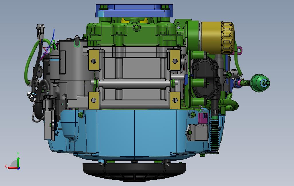 发动机 Kohler发动机造型三维建模图纸solidworks设计solidworks 2017模型图纸下载 懒石网