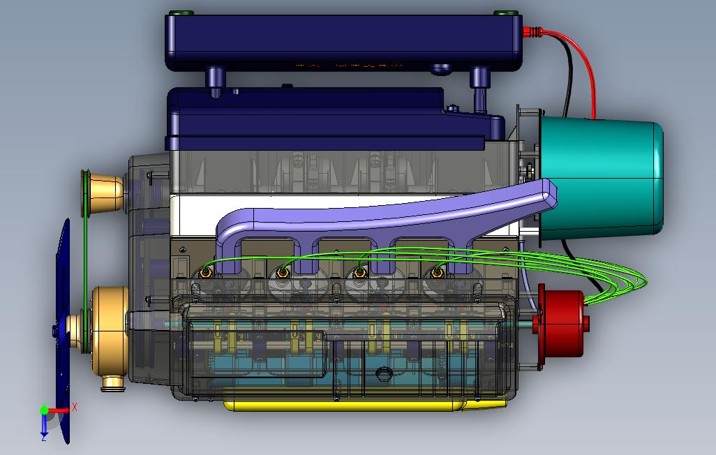 发动机 V8engine8缸发动机模型3d图纸catia设计附stp格式step模型图纸免费下载 懒石网