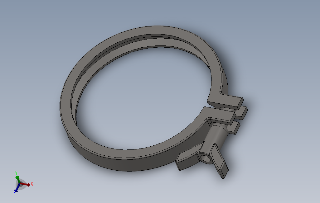 108抱箍solidworks 2016模型图纸下载 懒石网