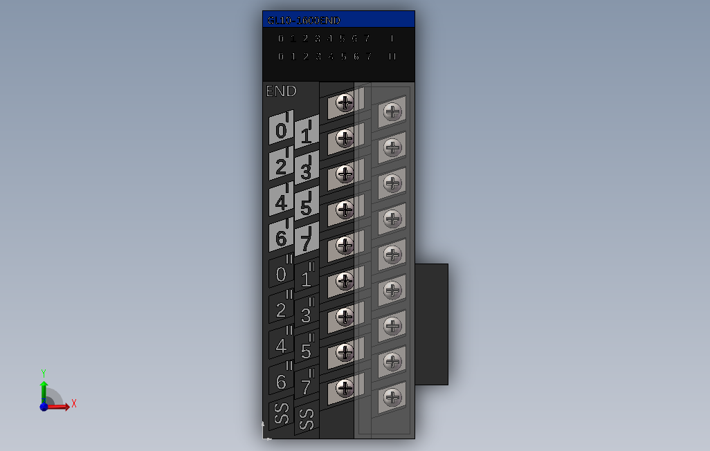 汇川PLC输出模块-GL10-1600END_SOLIDWORKS 2020_模型图纸下载 – 懒石网