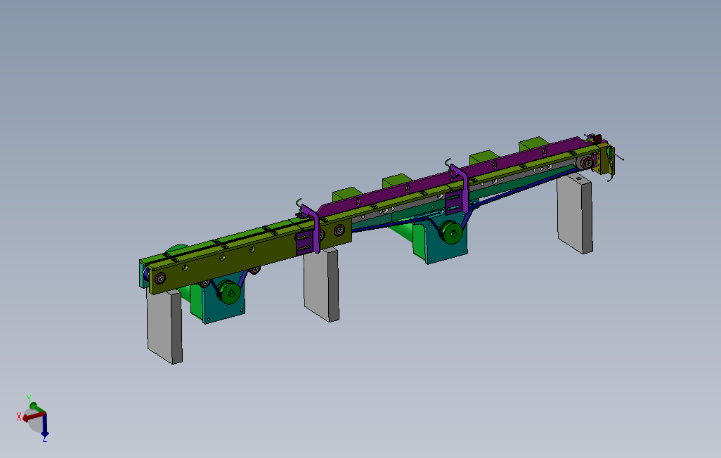 自动送料输送带_SOLIDWORKS 2018_模型图纸下载 – 懒石网