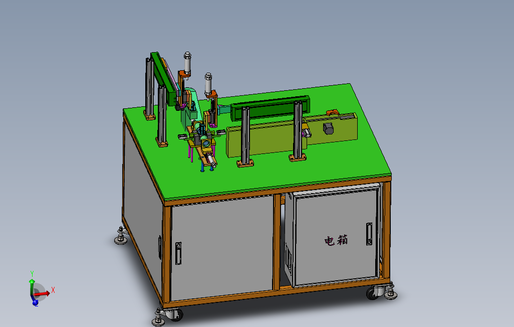 163自动检测工装_SOLIDWORKS 2018_模型图纸下载 – 懒石网