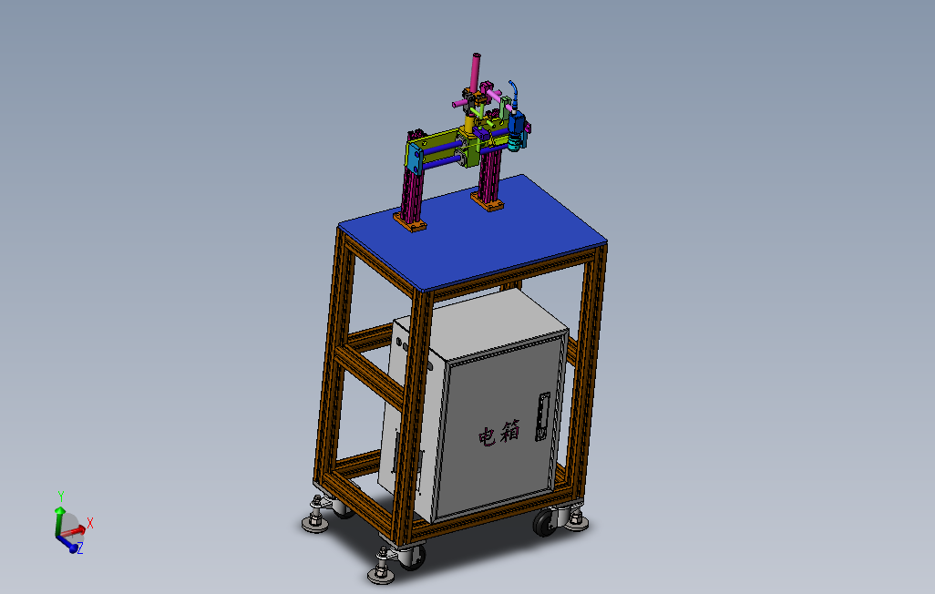 32视觉检测工装_SOLIDWORKS 2018_模型图纸下载 – 懒石网