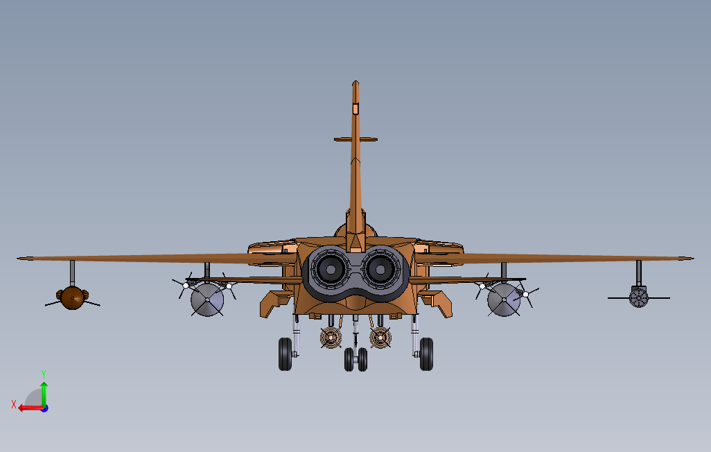 歼轰7JH-7飞豹歼击轰炸机3D模型图纸SolidWorks设计0_SOLIDWORKS 2012_模型图纸下载 – 懒石网