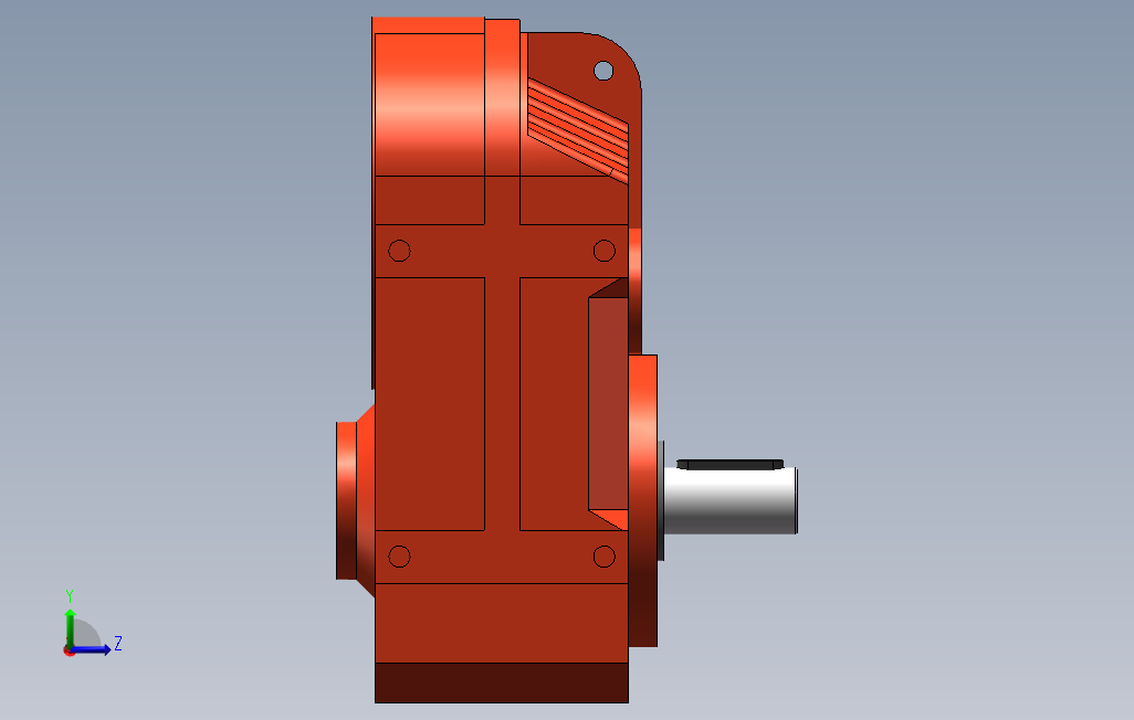 jsjF平行轴-斜齿轮减速机[F37]1_SOLIDWORKS 2007_模型图纸下载 – 懒石网