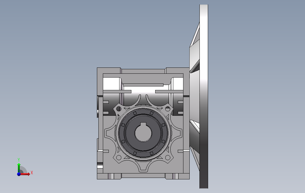 Jsjrv系列铝合金蜗轮蜗杆减速机 Rv40 80 1solidworks 2011模型图纸下载 懒石网