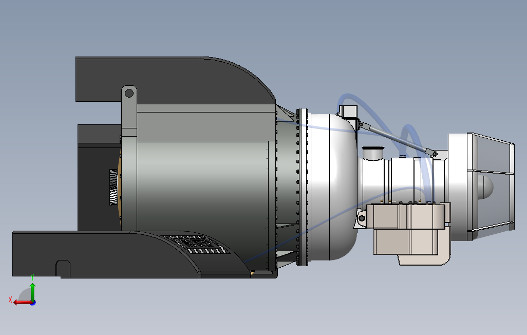 霍尼韦尔AGT1500发动机_SOLIDWORKS 2012_模型图纸下载 – 懒石网