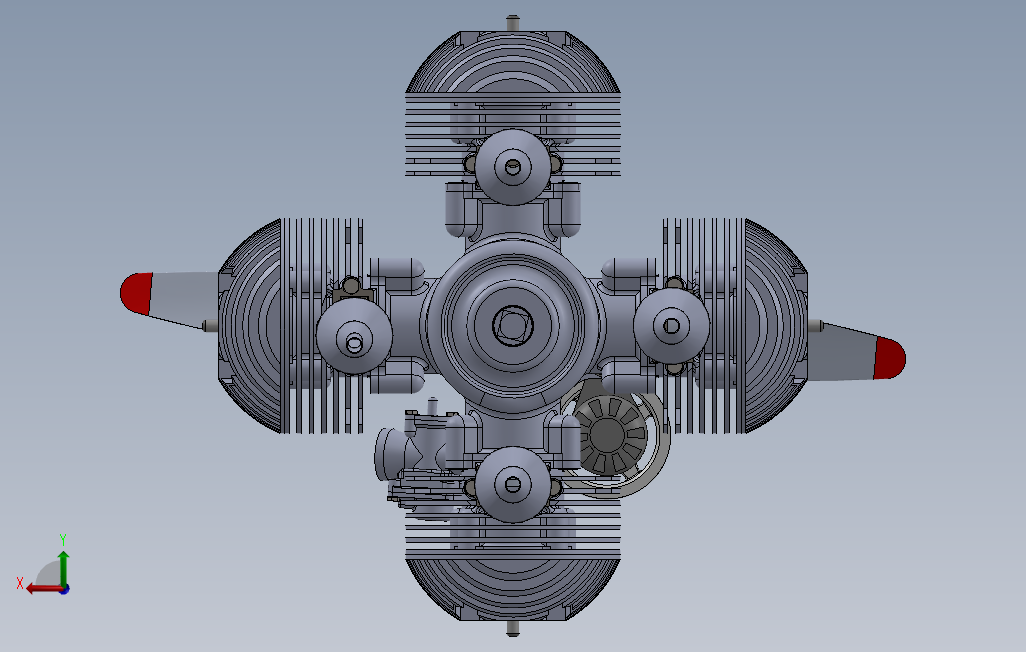 X-Engine航空引擎三维建模图纸solidworks2015设计0_SOLIDWORKS 2015_模型图纸下载 – 懒石网