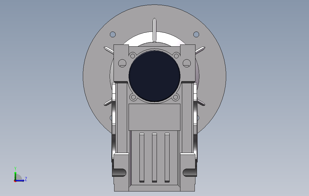 减速器rv系列铝合金蜗轮蜗杆减速机 Rv75 90 Solidworks 2011模型图纸下载 懒石网