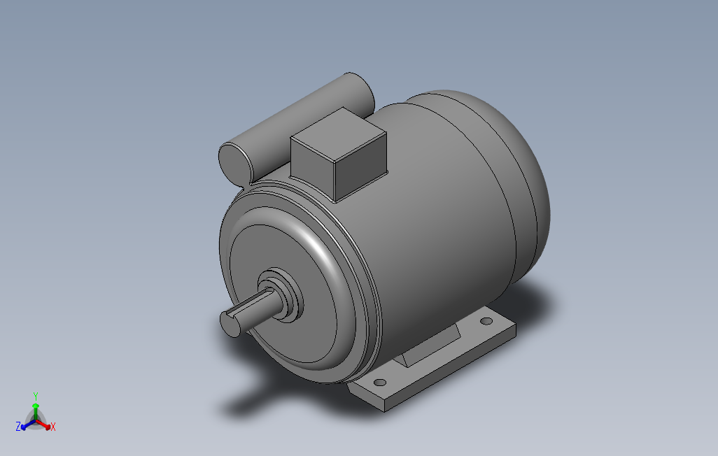 异步电机djys系列ip44imb3型ys 90s 6f01solidworks 2006模型图纸下载 懒石网