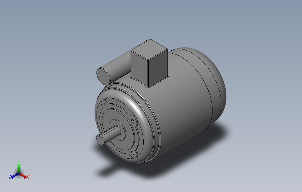 异步电机djys系列ip44imb14型ys 90s 2f01solidworks 2006模型图纸下载 懒石网