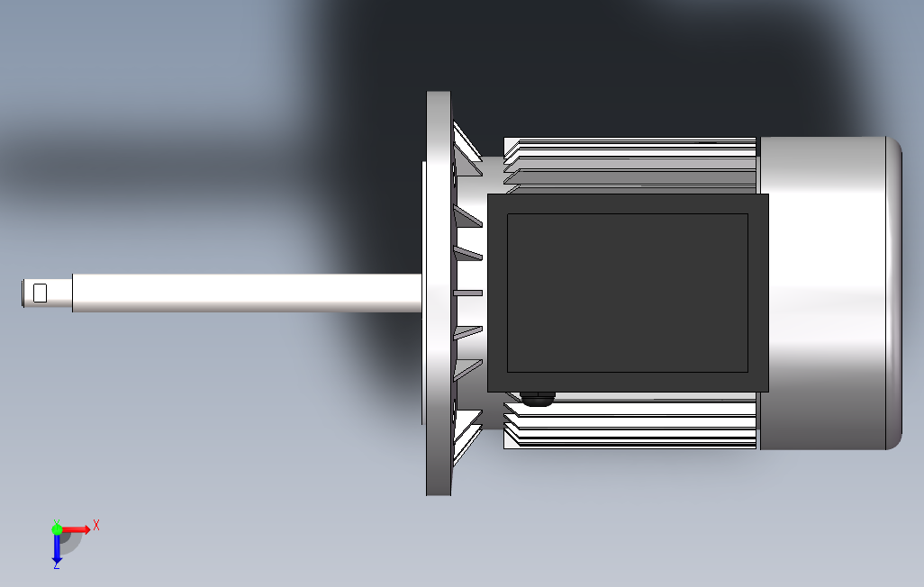异步电机电容运转异步电动机（550w750w1100w）f01solidworks 2011模型图纸下载 懒石网