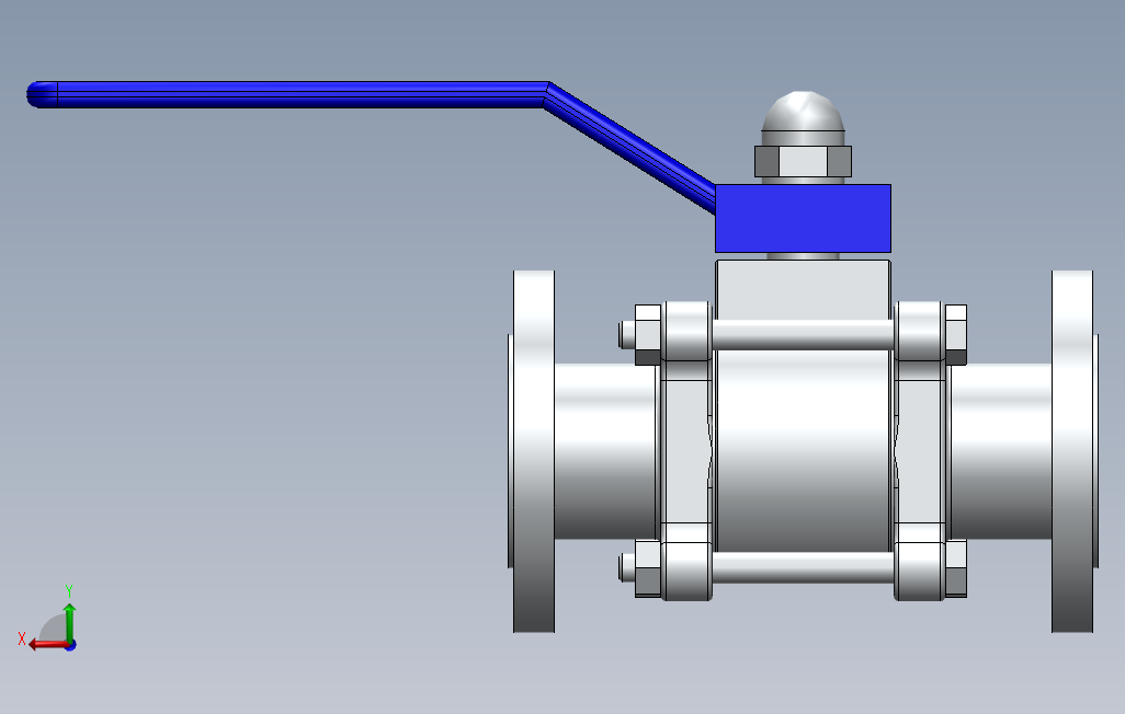 球阀门dn25真空球阀宁波仪表solidworks 2011模型图纸下载 懒石网