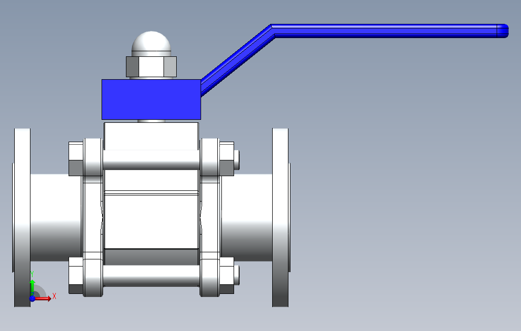球阀门dn32真空球阀宁波仪表solidworks 2011模型图纸下载 懒石网