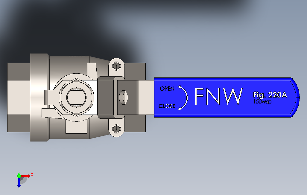 球阀门手动不锈钢内螺纹球阀dn15solidworks 2011模型图纸下载 懒石网